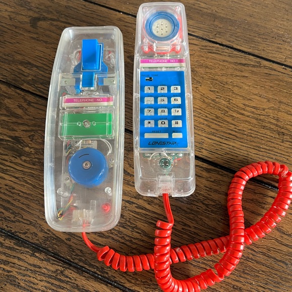 Lonestar | Other | Vintage Lonestar Clear Acrylic Phone Model 91 ...